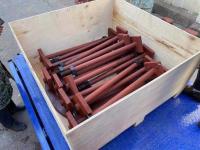 China Cast Iron T Head Single Marine Mooring Bollard 50 Ton Load Capacity for Port for sale
