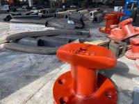 China Cast Iron T Head Single Marine Mooring Bollard 50 Ton Load Capacity for Port for sale
