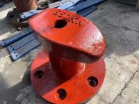 China Cast Iron T Head Single Marine Mooring Bollard 50 Ton Load Capacity for Port for sale