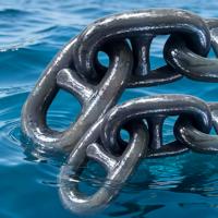 China Alloy Steel Stud Anchor Marine Ship Chain Mooring Grade 80 CCS Certified for sale