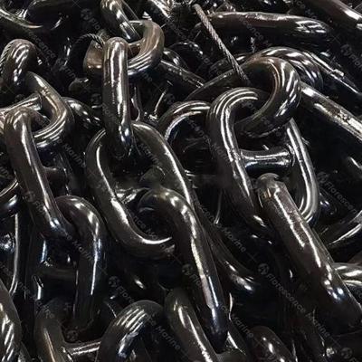 China Hot Dipped Galvanized Marine Mooring Anchor Chain 12.5-70mm for Vessel Bollard and Cleat for sale