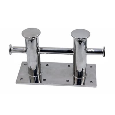 China Stainless Steel Marine Dock Bollard Double Cross Cleats 304 316L for Secure Mooring for sale