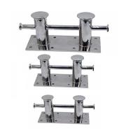 China Stainless Steel Marine Dock Bollard Double Cross Cleats 304 316L for Secure Mooring for sale