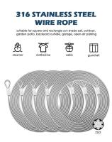 China SS316L 12mm 7x7 Galvanized Wire Rope Lifting Sling 3 Ton 4 Ton Non-Rotating with Thimble Ferrules for sale