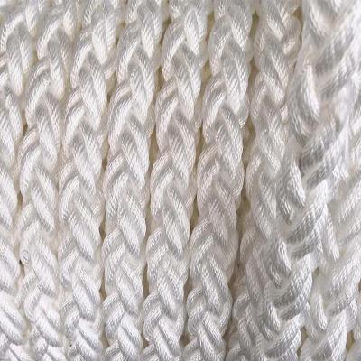 China CCS 8 Strand Mooring Rope 10mm-60mm PP PE Polypropylene Danline Polyester Nylon for Ship Packaging for sale