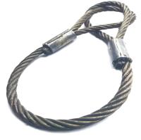 China 6x36WS IWRC Galvanized Steel Wire Rope Lifting Sling with Thimble Ends 16mm 10 Ton for sale