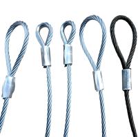 China 6x36WS IWRC Galvanized Steel Wire Rope Lifting Sling with Thimble Ends 16mm 10 Ton for sale