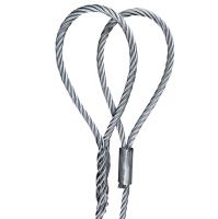 China 6x36WS IWRC Galvanized Steel Wire Rope Lifting Sling with Thimble Ends 16mm 10 Ton for sale