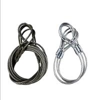China 6x36WS IWRC Galvanized Steel Wire Rope Lifting Sling with Thimble Ends 16mm 10 Ton for sale