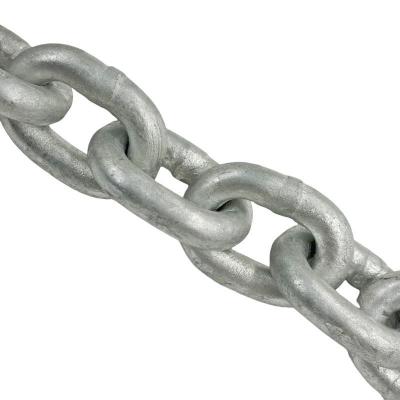 China 8mm Hot Dip Galvanized Chain DIN766 Welded Marine Chain for Connection 1.4kg per Meter for sale