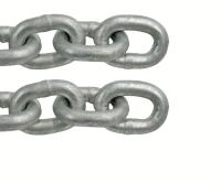 China 8mm Hot Dip Galvanized Chain DIN766 Welded Marine Chain for Connection 1.4kg per Meter for sale
