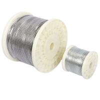 China 316 Stainless Steel Marine Wire Rope 7x19 3mm 1/8 Inch Rigging Cable for Boat Yacht for sale