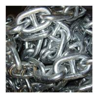 China Welding Stud Link Anchor Chain U1 U2 U3 Zinc Finish Marine Grade 12.5mm to 162mm for sale