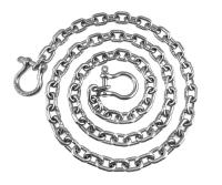 China 316 Stainless Steel Mirror Polished Marine Anchor Chain 8mm Boat Anchor Chain for sale