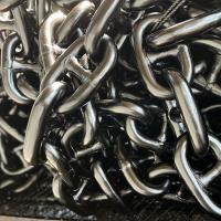 China Black Painted Stud Link Anchor Chain 17.5mm-150mm for Marine Hardware for sale