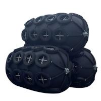 China Pneumatic Rubber Fender 150x100x100 cm with Tyres and Chains for Marine Dock Protection for sale