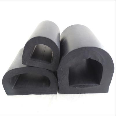 China EPDM PVC Cylindrical D Shape Dock Bumper Rubber Fender Custom Cutting for Marine Boat Protection 70 Shore A for sale