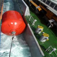China Marine Polyurethane Foam Filled Solid Floating Fender D0.5m L1.0m for Ship Berthing Protection for sale