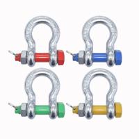 China Galvanized Round Pin Chain Shackles G215 6:1 Safety Factor RR-C-271D Type IVB for Lifting Rigging for sale