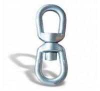 China Hot Dip Galvanized Chain Swivel G401 G402 G403 5:1 Safety Factor 1/4-3/4 Inch for sale