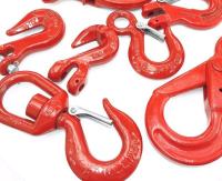China Forged Eye Hoist Hook with Latch Alloy Steel 320A 0.5-31.5 Ton Capacity Heavy Duty Lifting for sale