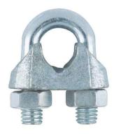 China DIN 741 Malleable Wire Rope Clip Clamp Galvanized Steel 3mm to 50mm for sale