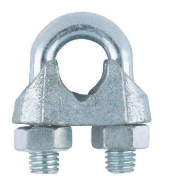China DIN 741 Malleable Wire Rope Clip Clamp Galvanized Steel 3mm to 50mm for sale
