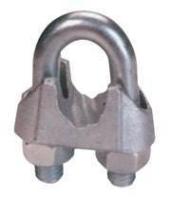 China DIN 741 Malleable Wire Rope Clip Clamp Galvanized Steel 3mm to 50mm for sale