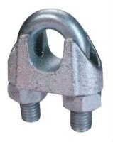 China DIN 741 Malleable Wire Rope Clip Clamp Galvanized Steel 3mm to 50mm for sale