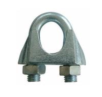 China DIN 741 Malleable Wire Rope Clip Clamp Galvanized Steel 3mm to 50mm for sale