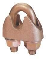 China DIN 741 Malleable Wire Rope Clip Clamp Galvanized Steel 3mm to 50mm for sale