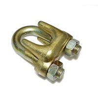 China DIN 741 Malleable Wire Rope Clip Clamp Galvanized Steel 3mm to 50mm for sale