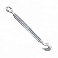 China Heavy Duty US Type Cable Turnbuckle Hot Dip Galvanized Carbon Steel Jaw and Eye Drop Forged 1/4 to 2 3/4 Inch for sale