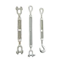 China Heavy Duty US Type Cable Turnbuckle Hot Dip Galvanized Carbon Steel Jaw and Eye Drop Forged 1/4 to 2 3/4 Inch for sale