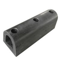 China D Type Rubber Marine Fender 100x100mm Cylindrical Boat Bumper Dock Protection for sale