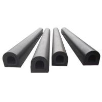 China D Type Rubber Marine Fender 100x100mm Cylindrical Boat Bumper Dock Protection for sale