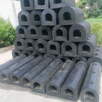 China D Type Rubber Marine Fender 100x100mm Cylindrical Boat Bumper Dock Protection for sale