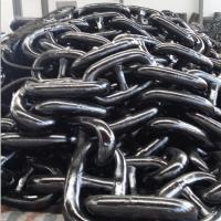 China Grade Q2a Q3a High-Strength Carbon Steel Ring Anchor Chain 22mm Marine Certified for Ships Offshore for sale