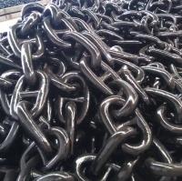China Grade Q2a Q3a High-Strength Carbon Steel Ring Anchor Chain 22mm Marine Certified for Ships Offshore for sale