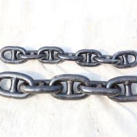 China Grade Q2a Q3a High-Strength Carbon Steel Ring Anchor Chain 22mm Marine Certified for Ships Offshore for sale