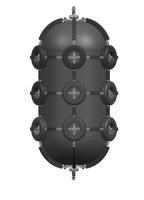 China 600x1000mm Pneumatic Dock Rubber Fender ISO17357 Certified Impact Resistant Ship Protection for sale