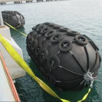 China Yokohama Pneumatic Marine Fender 1.2m x 2m Natural Rubber Chain Net Type Ship Protection for sale