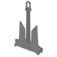 China AC-14 Anchor Cast Steel Stockless Hall HHP High Holding Power 56kg-20t for Cargo Ships for sale