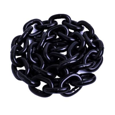 China Alloy Steel Studless G80 Chain Black Galvanized EN 818-2 10mm for sale