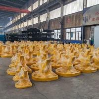 China High-Strength Cast Steel Stag Horn Mooring Bollard with Double-Horn Design for 250-Ton Load Capacity for sale