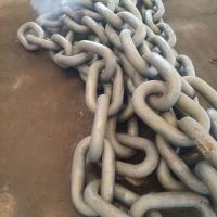 China U2 Grade 28mm-48mm Black Galvanized Steel Studlink Anchor Chain for Marine Buoy Mooring for sale