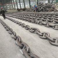 China U2 Grade 28mm-48mm Black Galvanized Steel Studlink Anchor Chain for Marine Buoy Mooring for sale