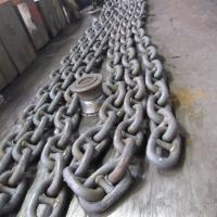China U2 Grade 28mm-48mm Black Galvanized Steel Studlink Anchor Chain for Marine Buoy Mooring for sale
