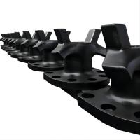 China Marine Steel Cast Iron Horn Bollard 1000kN Mooring Equipment for Port Dock Ship Berthing for sale
