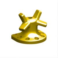 China Marine Steel Cast Iron Horn Bollard 1000kN Mooring Equipment for Port Dock Ship Berthing for sale